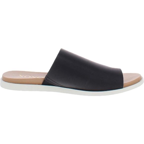 XOXO | Shoes | Xoxo Womens Irina Black Faux Leather Slip On Toe Loop ...